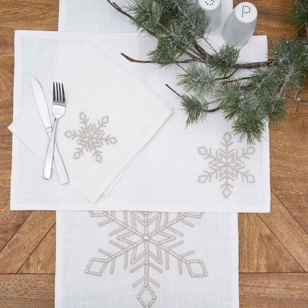 Table Settings From Snowflake Decorations Amazon.com: 5 Pcs Winter