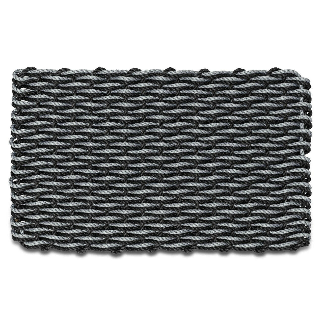 Silver & Black Lobster Rope Mat | Wicked Good Doormats | New England ...